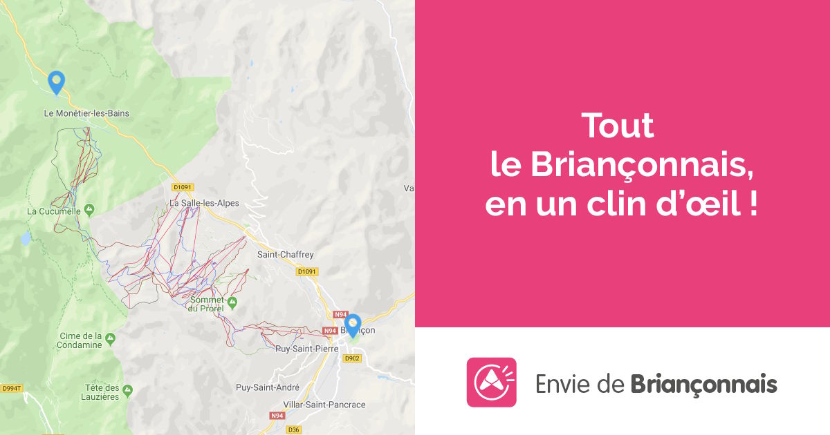 Carte Touristique Brianconnais - Envie de Briançonnais